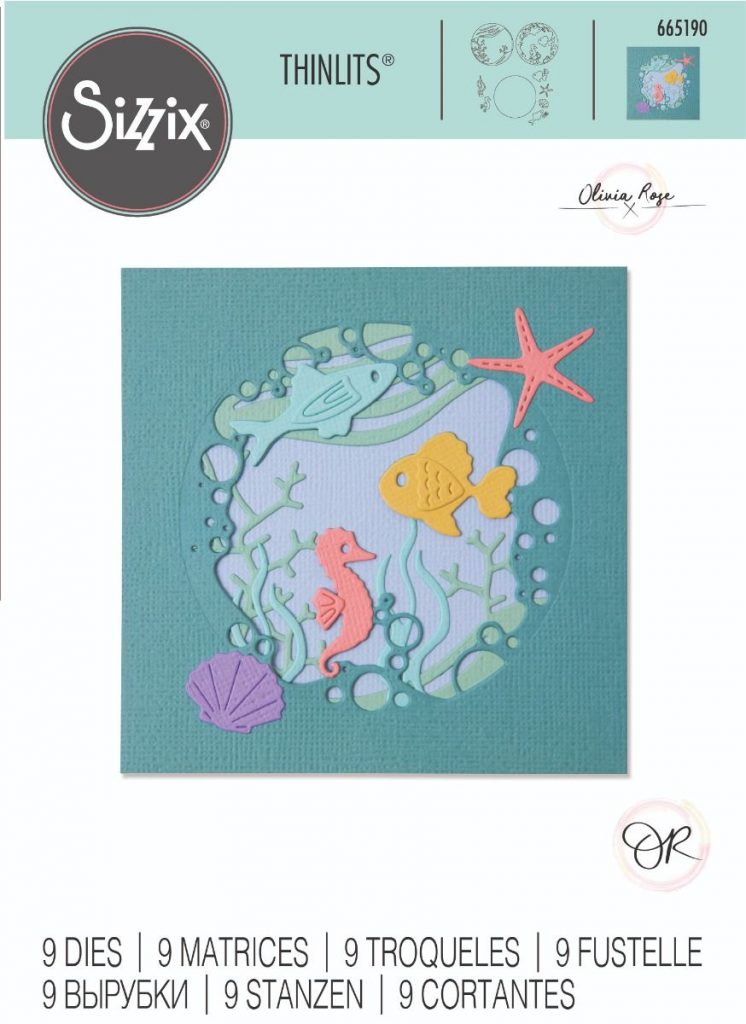 Sizzix Thinlits vágósablon - Ocean Scene - krokihobby.hu