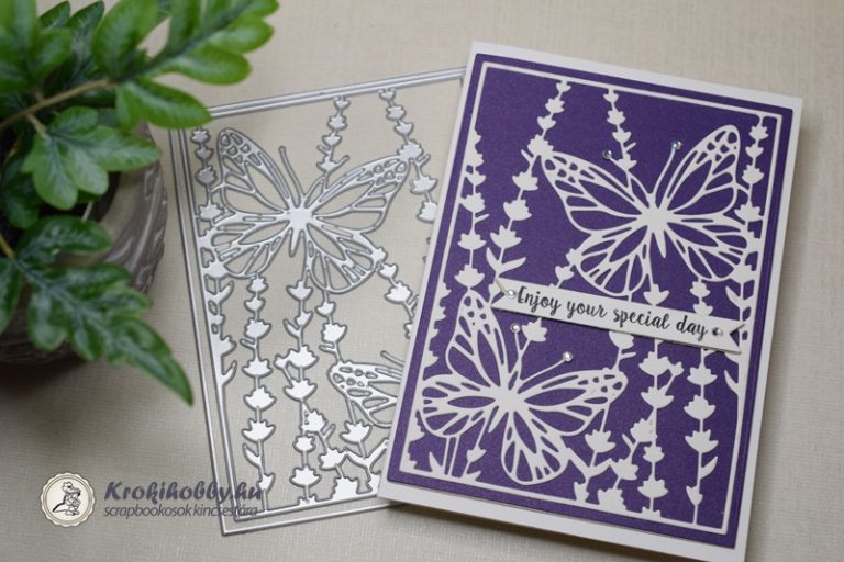 Sizzix Thinlits vágósablon - Botanical Card Front - krokihobby.hu