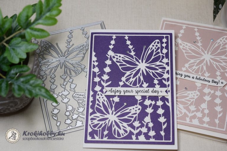 Sizzix Thinlits vágósablon - Botanical Card Front - krokihobby.hu