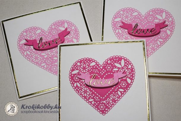 Sizzix Thinlits – Doily Heart - krokihobby.hu