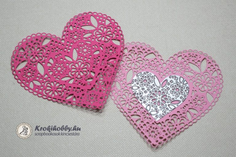 Sizzix Thinlits – Doily Heart - krokihobby.hu
