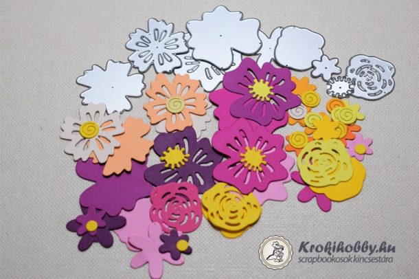 Sizzix Thinlits – Floral Cluster - krokihobby.hu