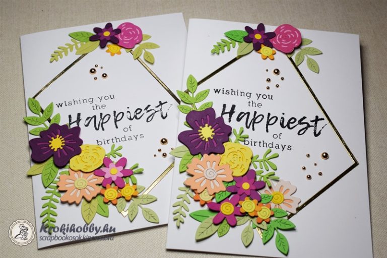 Sizzix Thinlits – Floral Cluster - krokihobby.hu