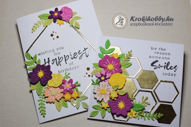 Sizzix Thinlits – Floral Cluster - krokihobby.hu